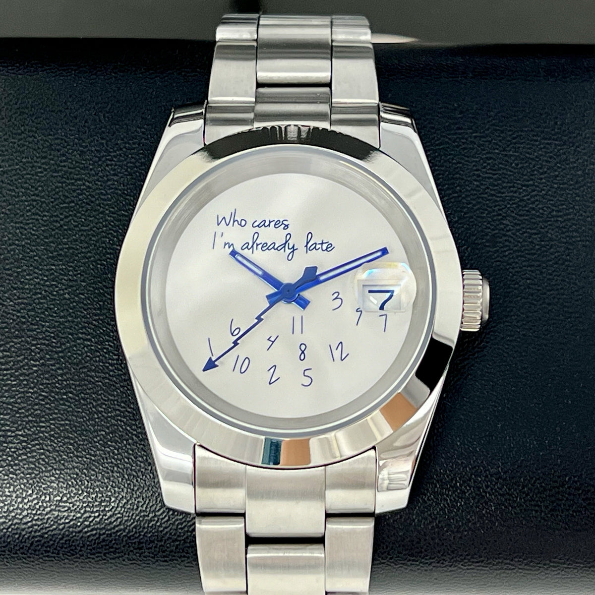 Custom Who Cares I'm Already Late | Seiko Mod Watch | Luxury Watch