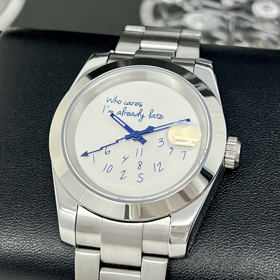 Custom Who Cares I'm Already Late | Seiko Mod Watch | Luxury Watch