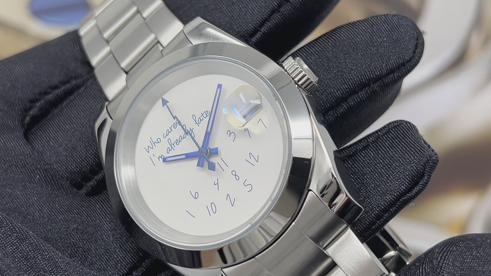 Custom Who Cares I'm Already Late | Seiko Mod Watch | Luxury Watch